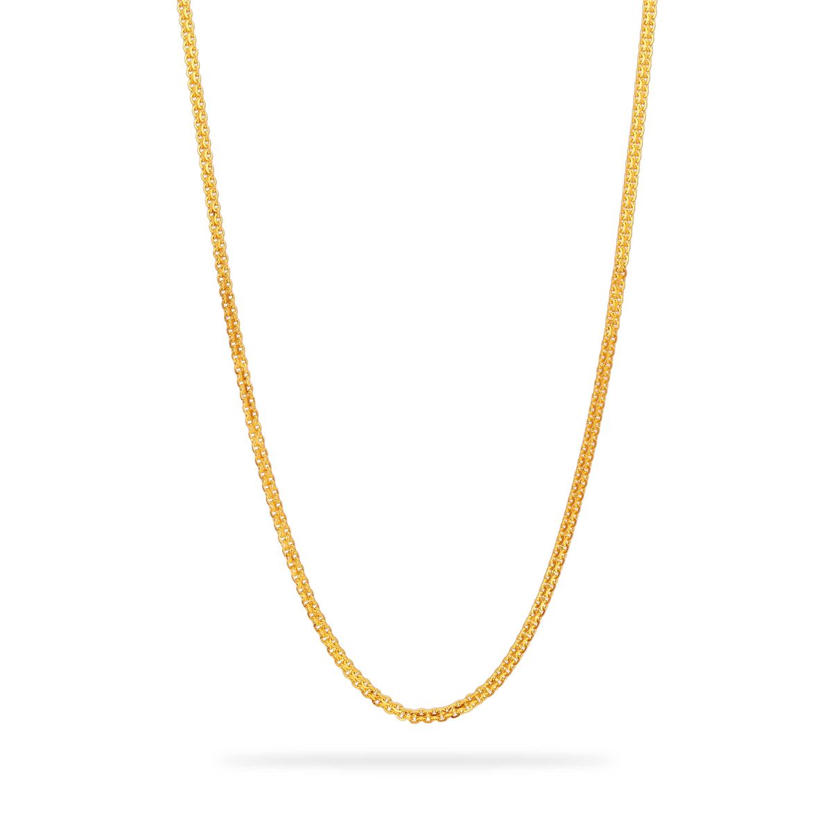 Ornate Machine Made 22KT Gold Casual Wear Chain