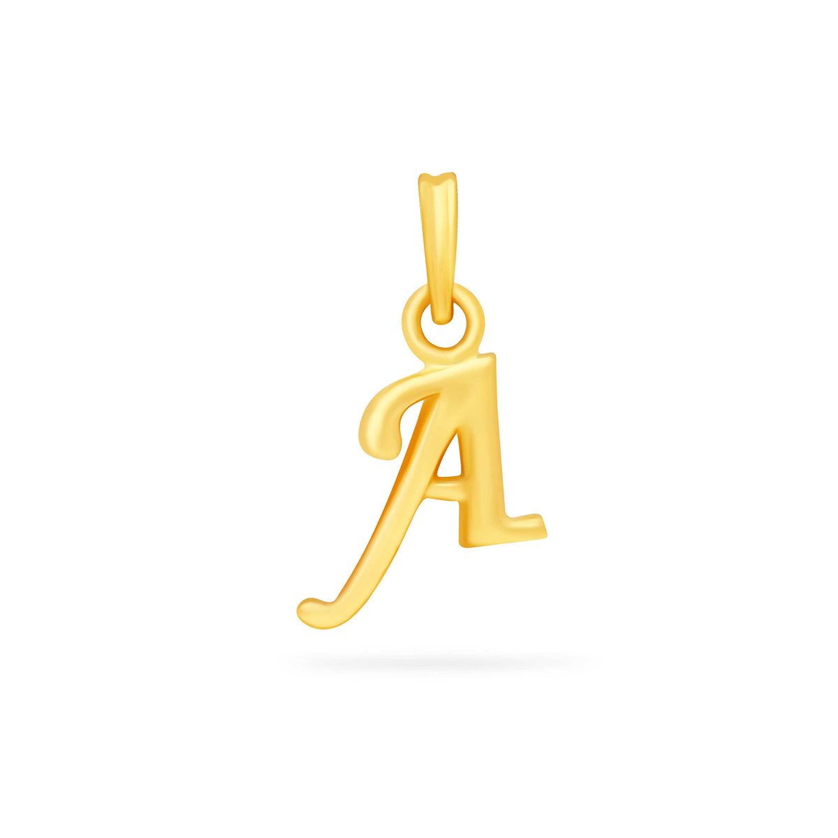 Alphabet A Casual Wear 22KT Gold Locket