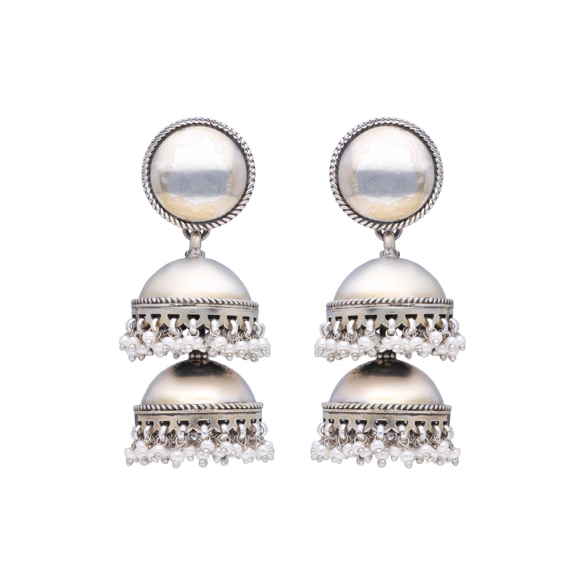 One Of Its Kind Finely Detailed Silver Studs