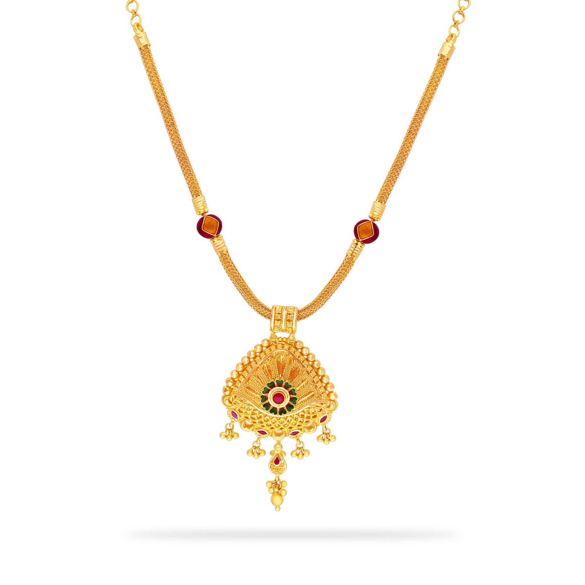 Traditional Finely Detailed 22KT Gold Necklace